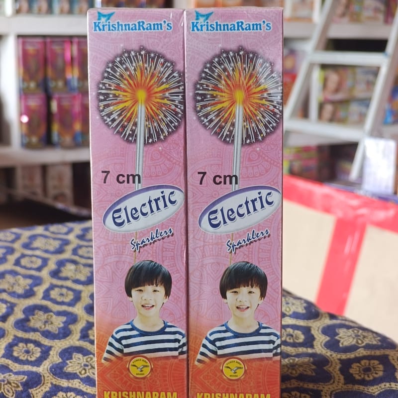 7cm Electric Sparklers 1Box/10Pcs - AMBU CRACKERS SIVAKASI