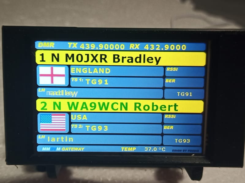 Duplex Hotspot Running WPSD LARGE 4.3" Nextion Screen - W1VET Electronics