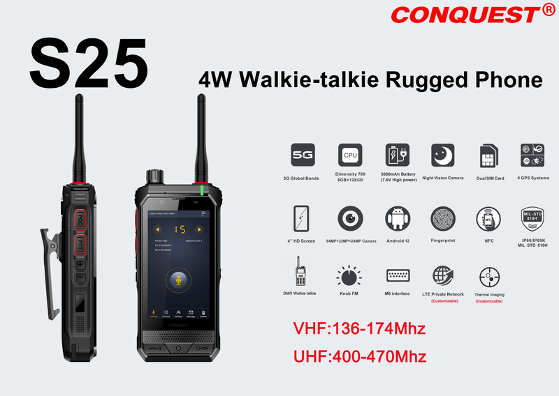 Conquest Rugged DMR Smartphones