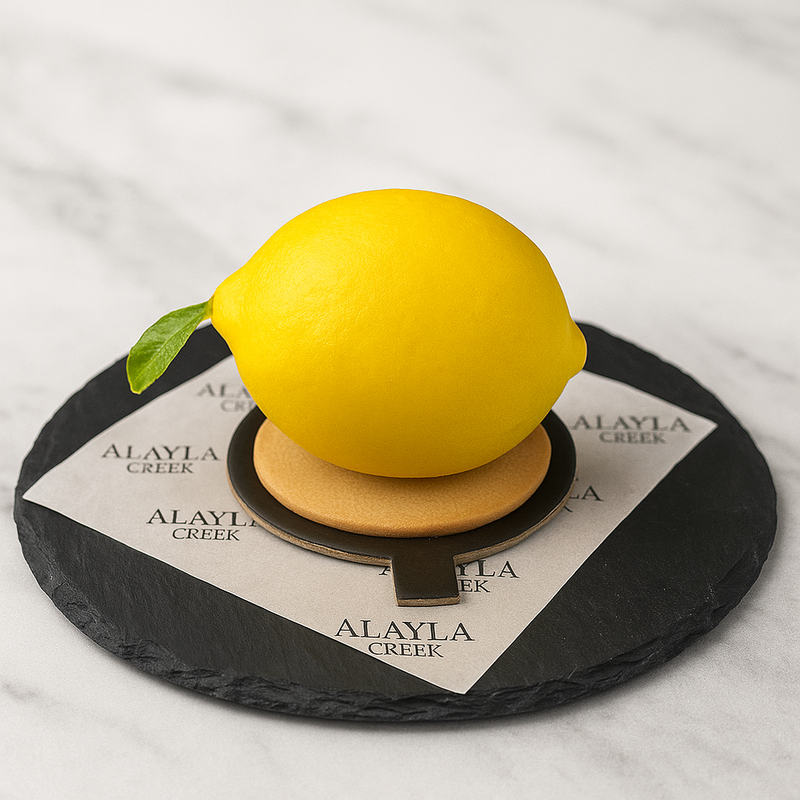 Lemon Shape Cake - Alayla Creek