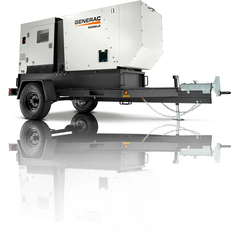 Generac MLG8K Mobile Diesel Generator, 8.1/9kW, Kubota Engine - Welding ...