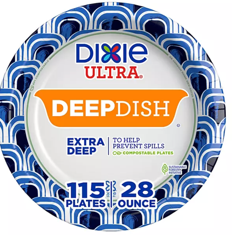 Dixie Ultra Extra Deep Dish Paper Plates (115ct) - Yeca Solutions
