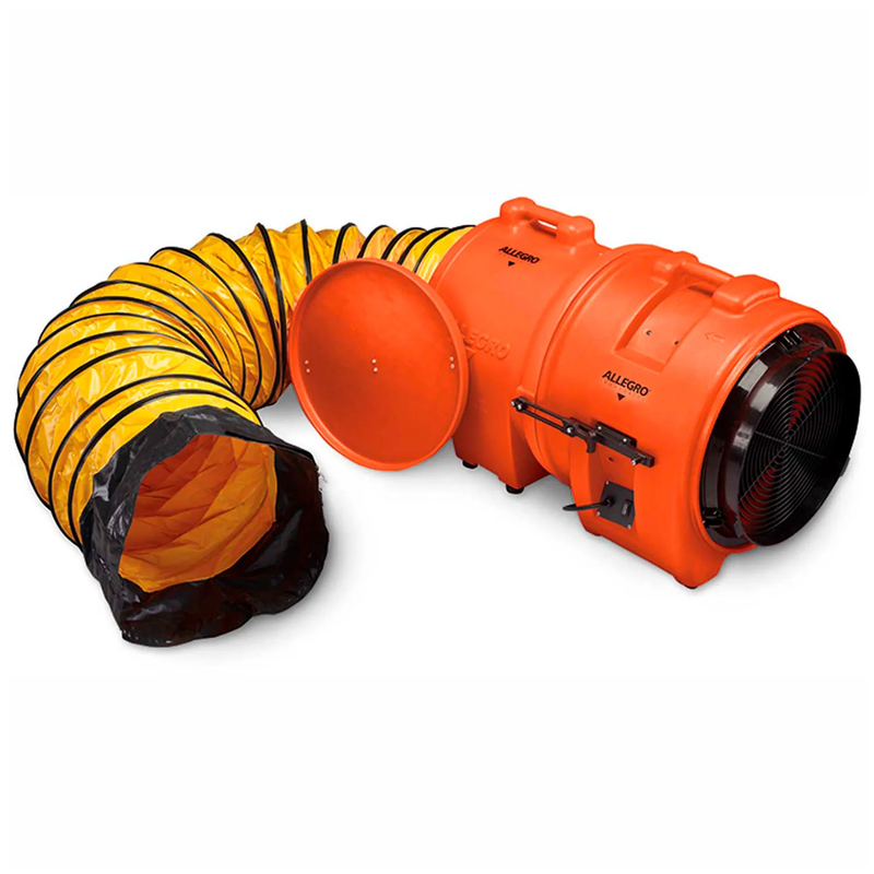 Allegro Industries® Axial Blower W/ 15' Ducting, 3200 CFM, 1 HP ...