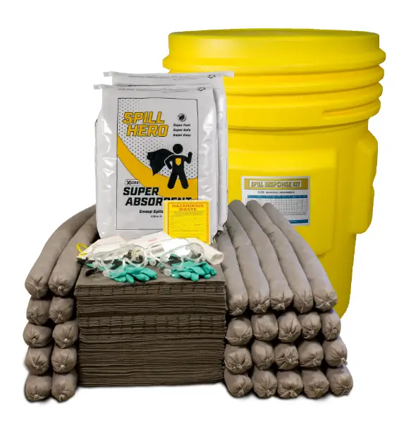 Spill Hero Universal Absorbent Spill Kit, 95 gallon - Safety First ...