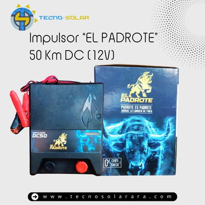 Impulsor EL PADROTE 100 Km 12V DC para Cerca Electrica - Tecnosolar