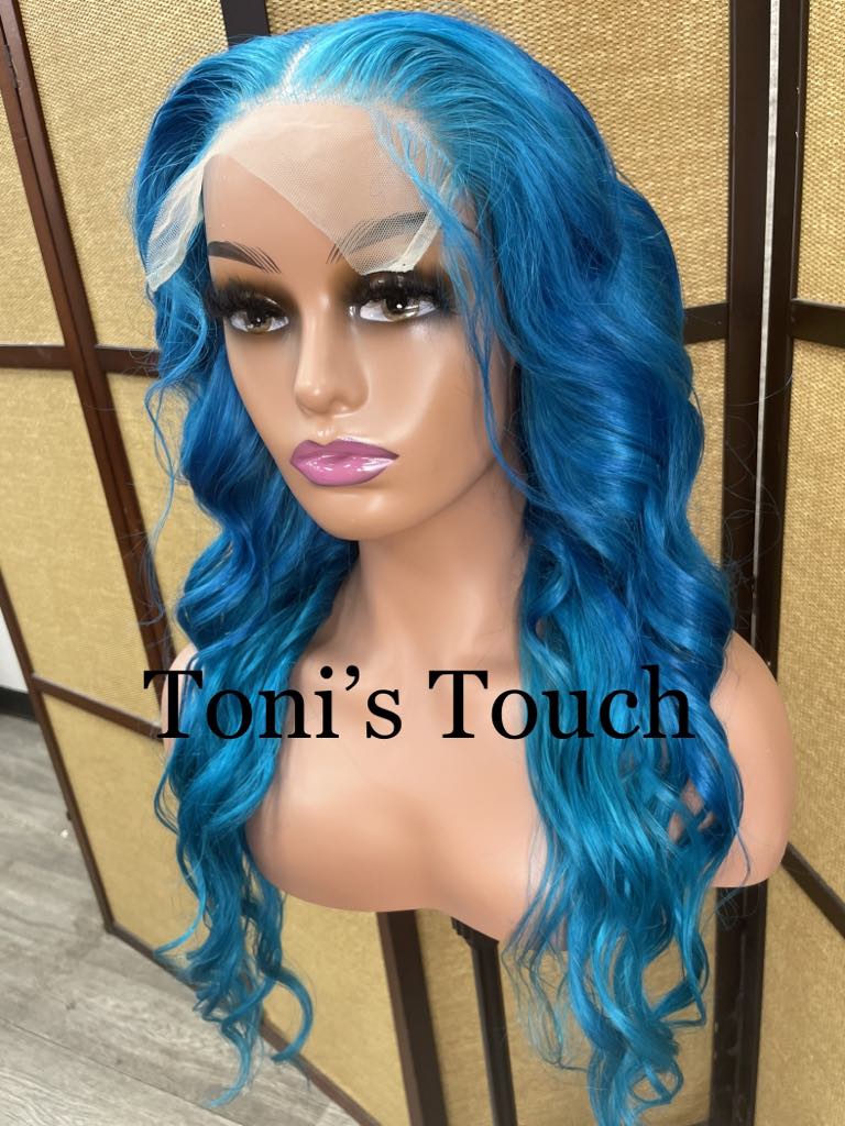 Custom Handmade Aqua HD Wig – Dream Hair