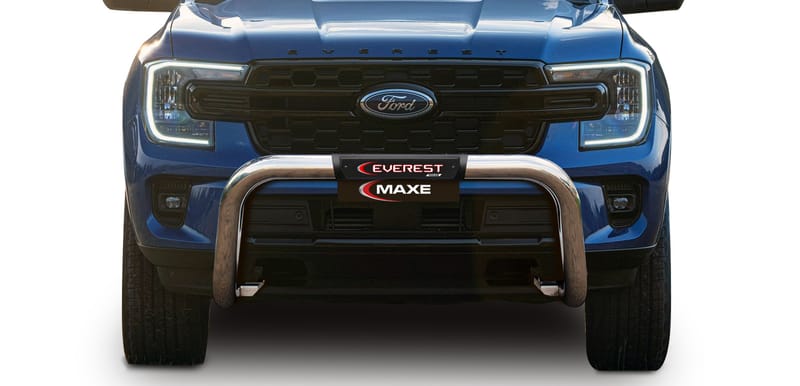 Ford Everest Nudge Bar Chrome - Duzi Nudge Bull & Towbars (Pty Ltd)