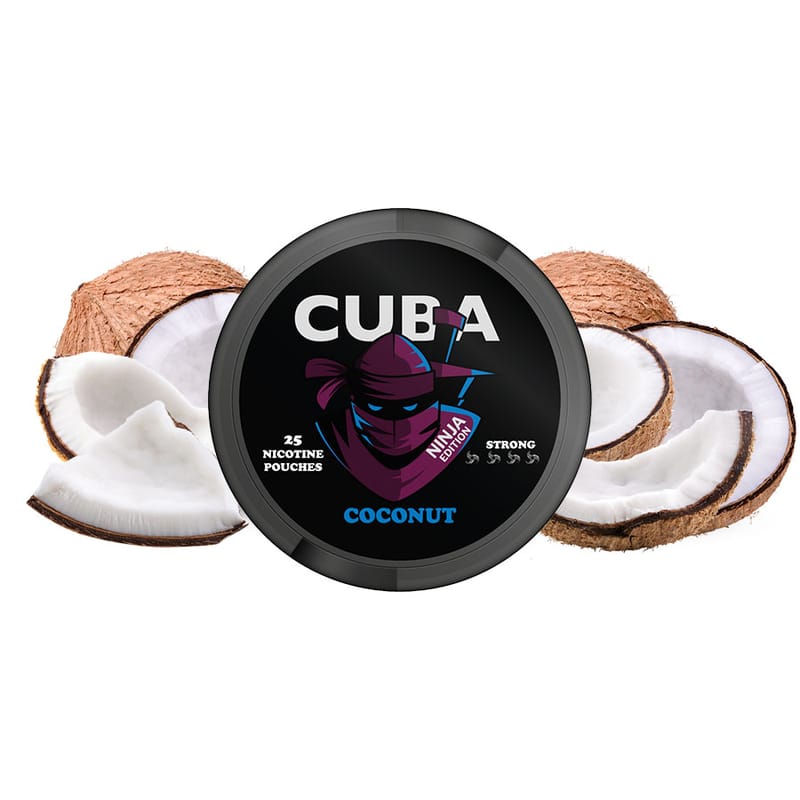 Pouch Nicotina Snus Cuba Ninja Coconut 38.4mg/g (20mg/pouch) - Tabac ...